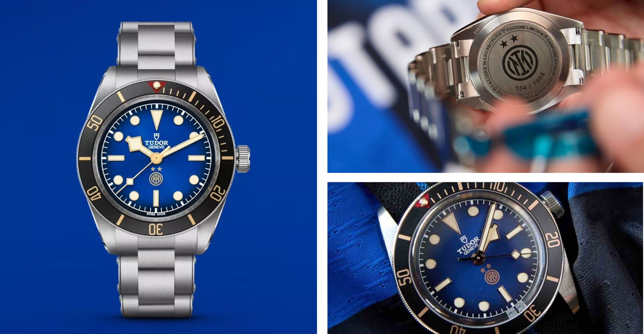 Tudor cria relógios personalizados para Inter de Milão e Inter Miami ...